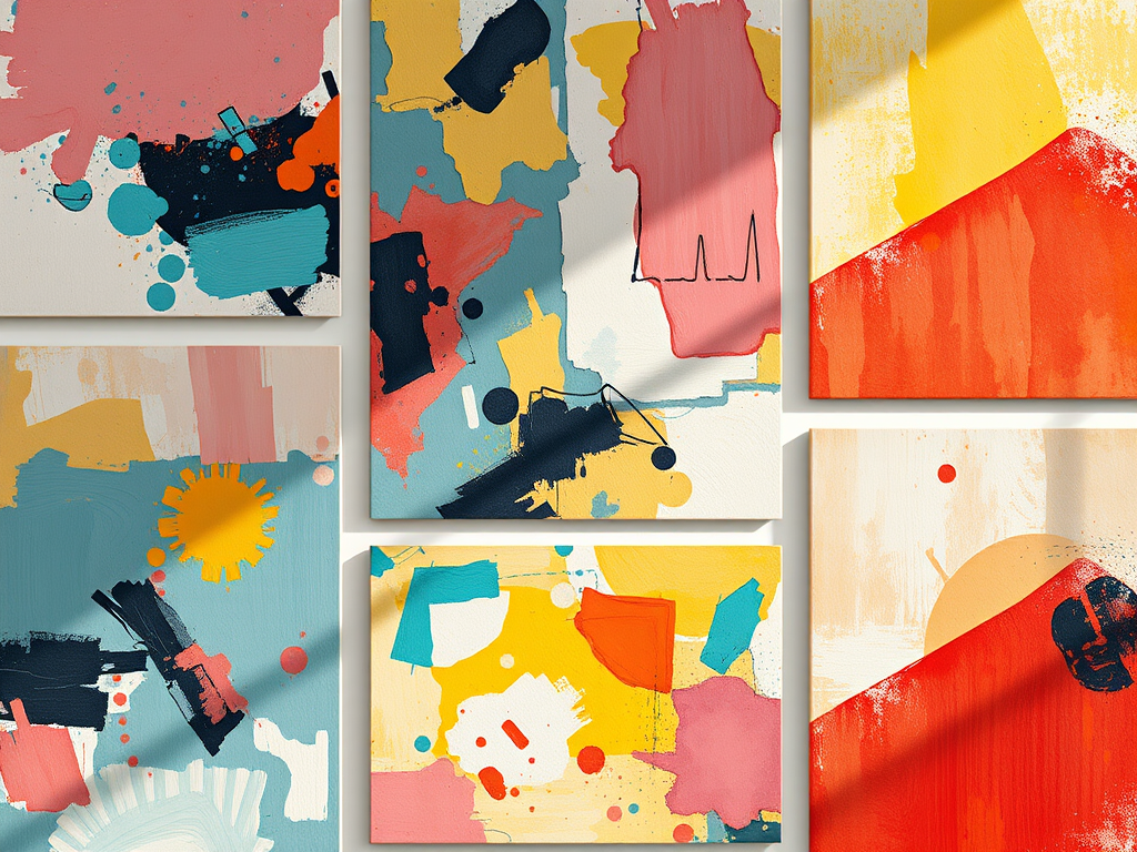 Printable Block Abstract Art - Redberry Quiz Books